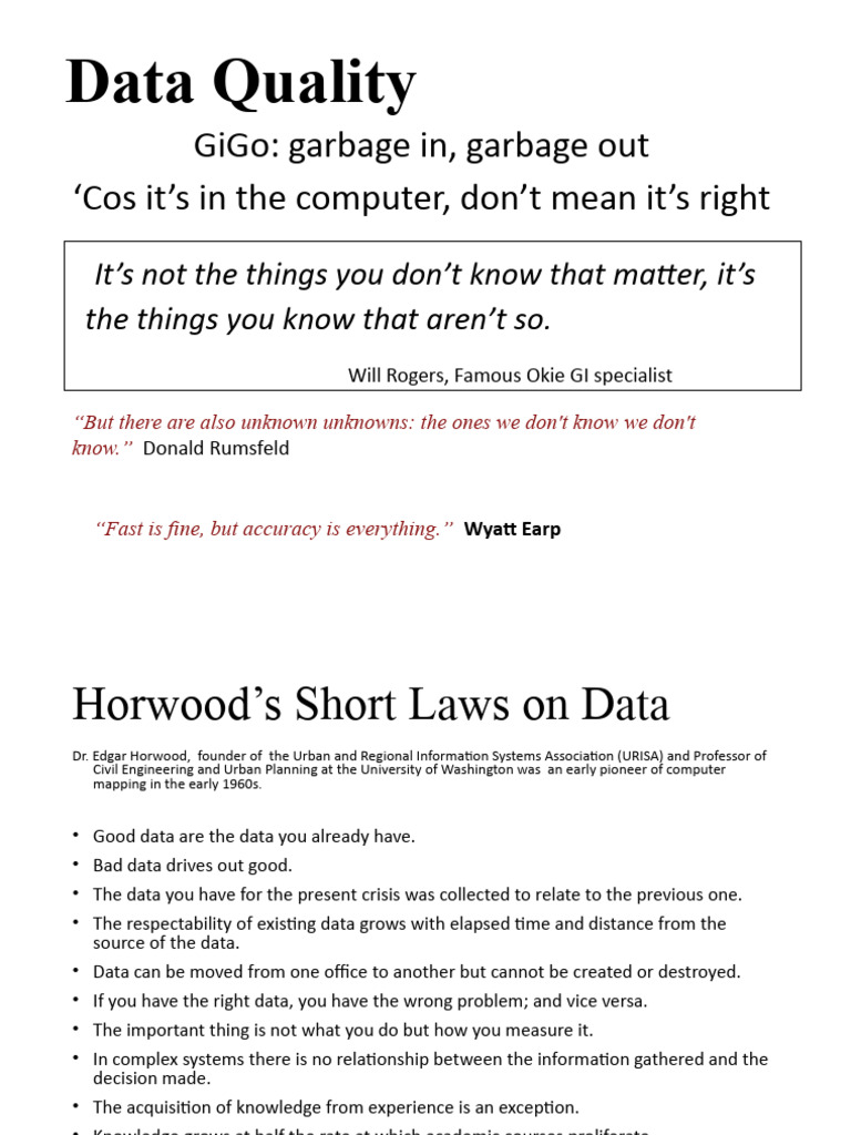 Data Quality for GIS Professionals | PDF | Geographic Information ...