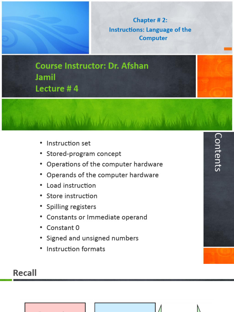 lec4 ch2-1 | Download Free PDF | Computer Architecture | Computer Engineering