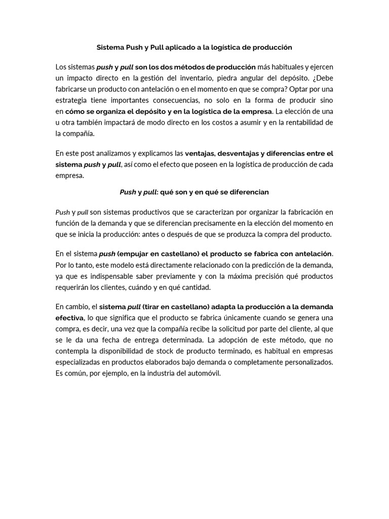Sistema Push y Pull aplicado a la logística de producción(1)(1)(1 ...