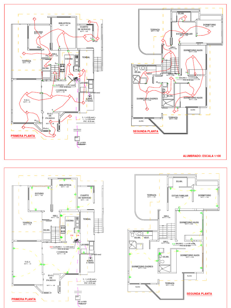 Plano Arquitectónico Residencial Detallado | PDF