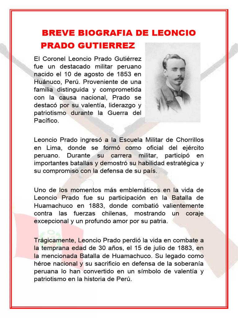 Breve Biografia de Leoncio Prado Gutierrez | PDF | Deportes y ...
