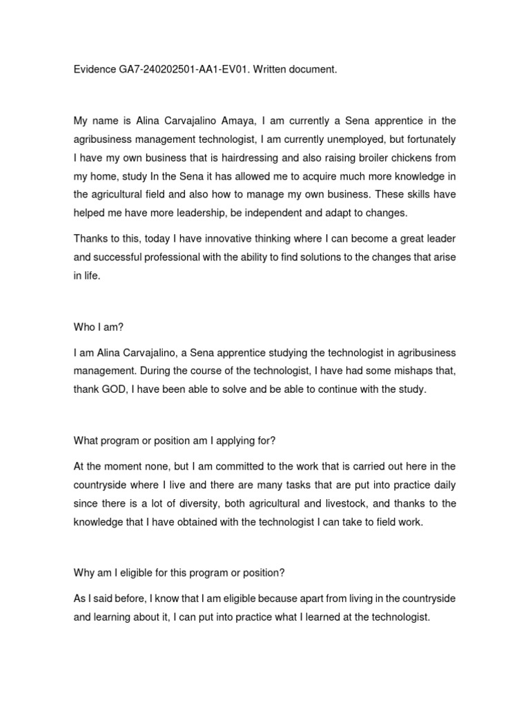 Documento Escrito Ingles | PDF