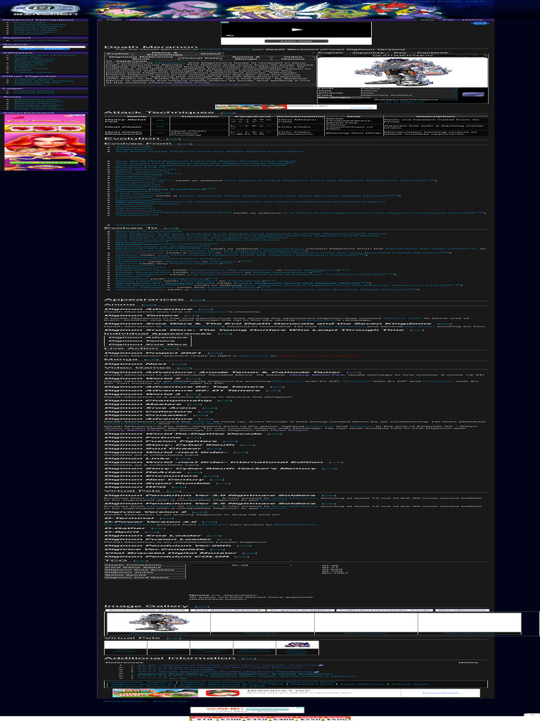 Death Meramon - Wikimon - The #1 Digimon Wiki | PDF