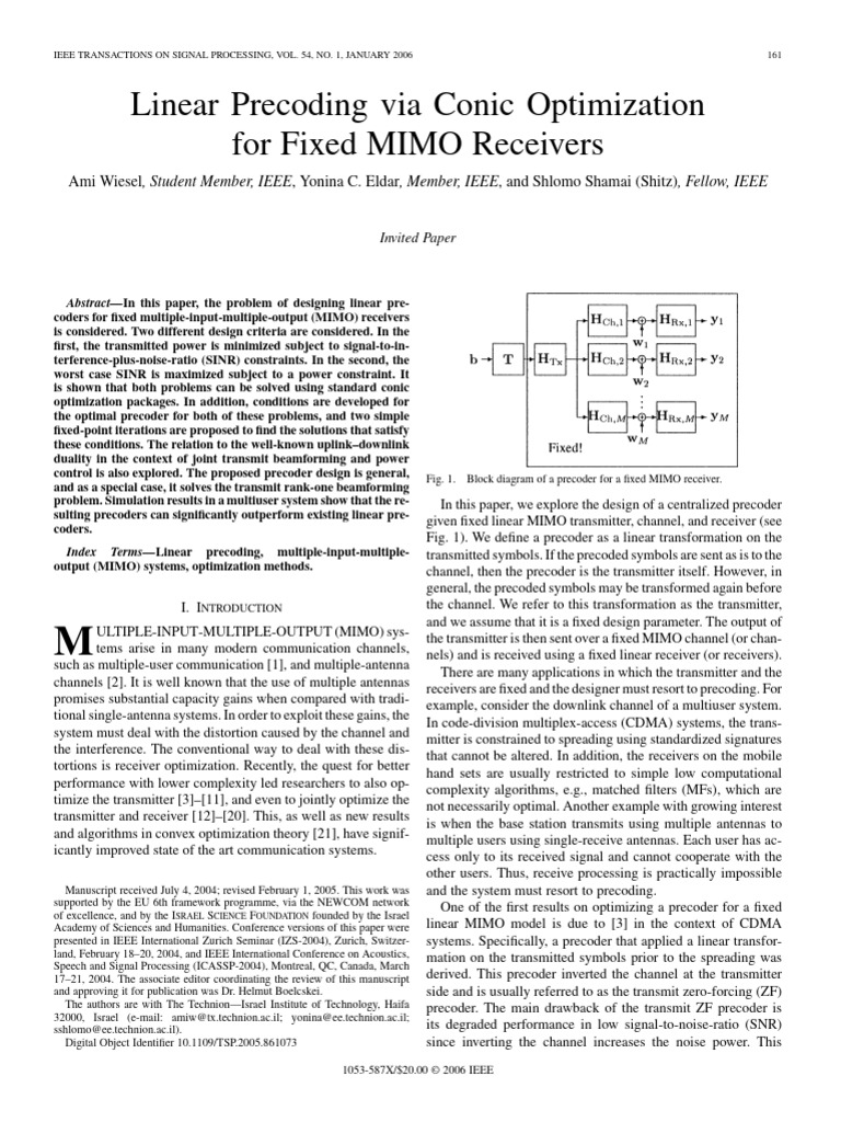 Wiesel 2006 | PDF | Mathematical Optimization | Mimo