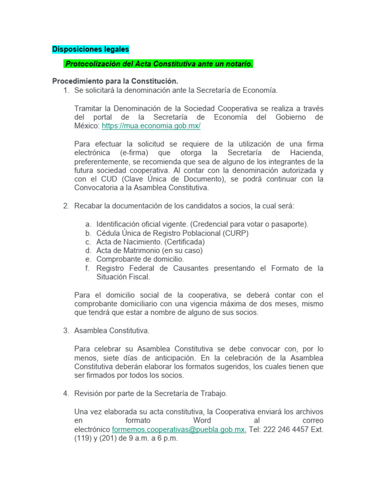 Disposiciones legales | PDF