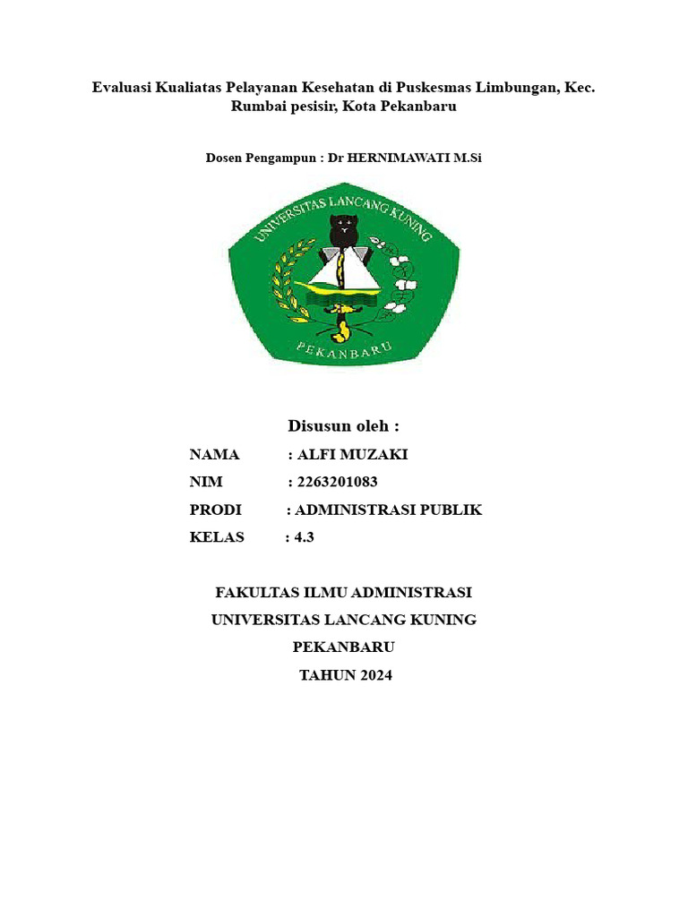 Proposal Alfi M-1 | PDF