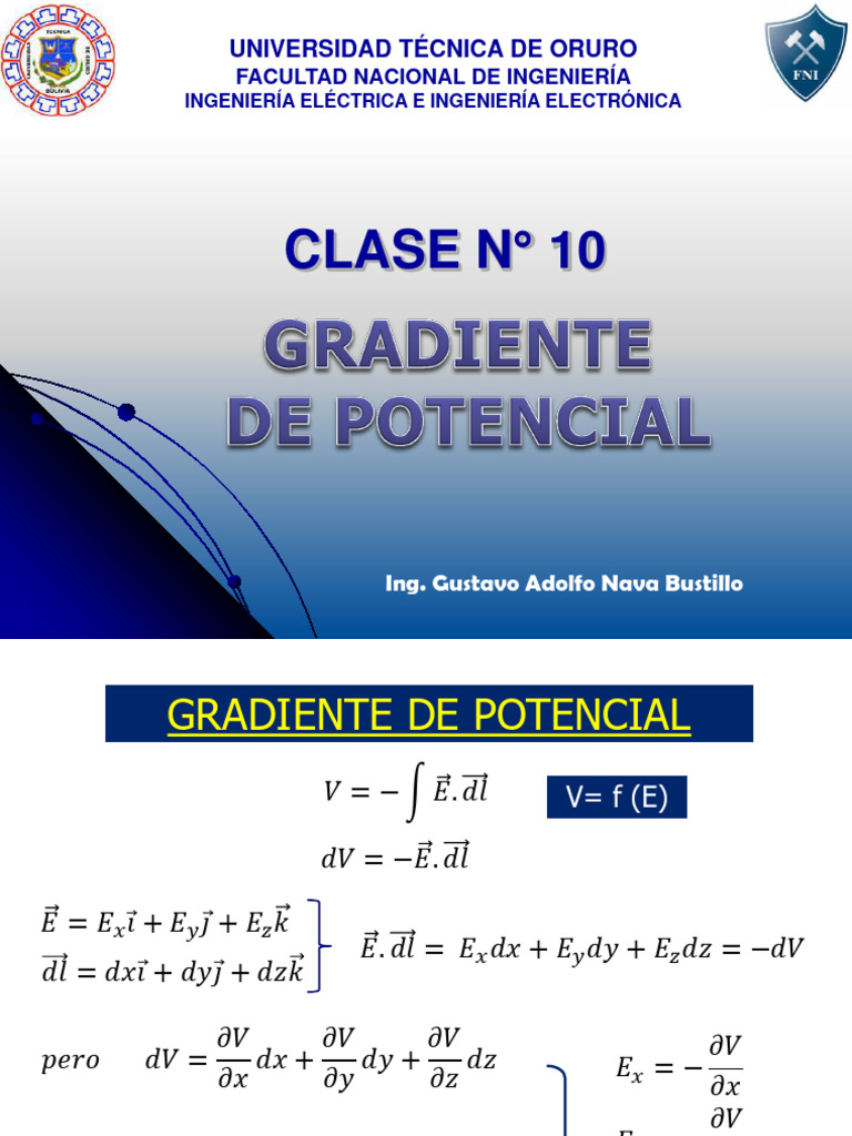 Clase #10 Gradiente de Potencial | PDF