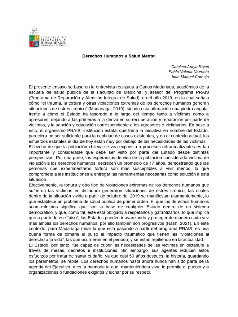 Derechos Humanos | Descargar gratis PDF | Violación | Derechos humanos