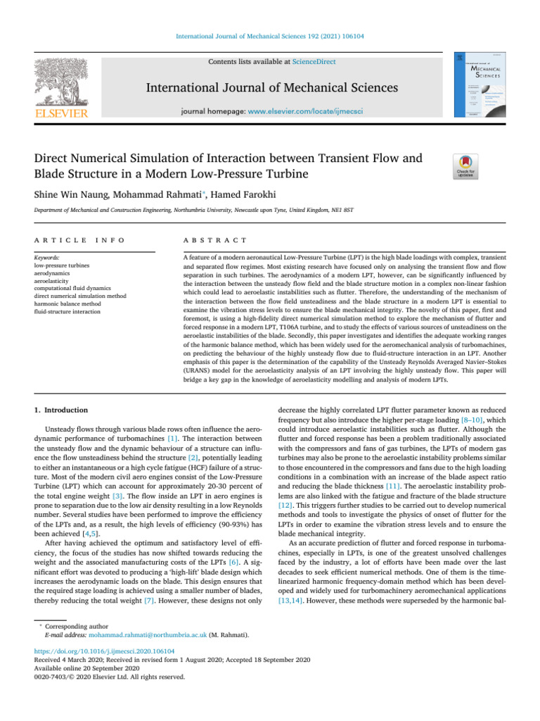 2021 - Shine Win Naung - Low-Pressure Turbines, Aerodynamic ...