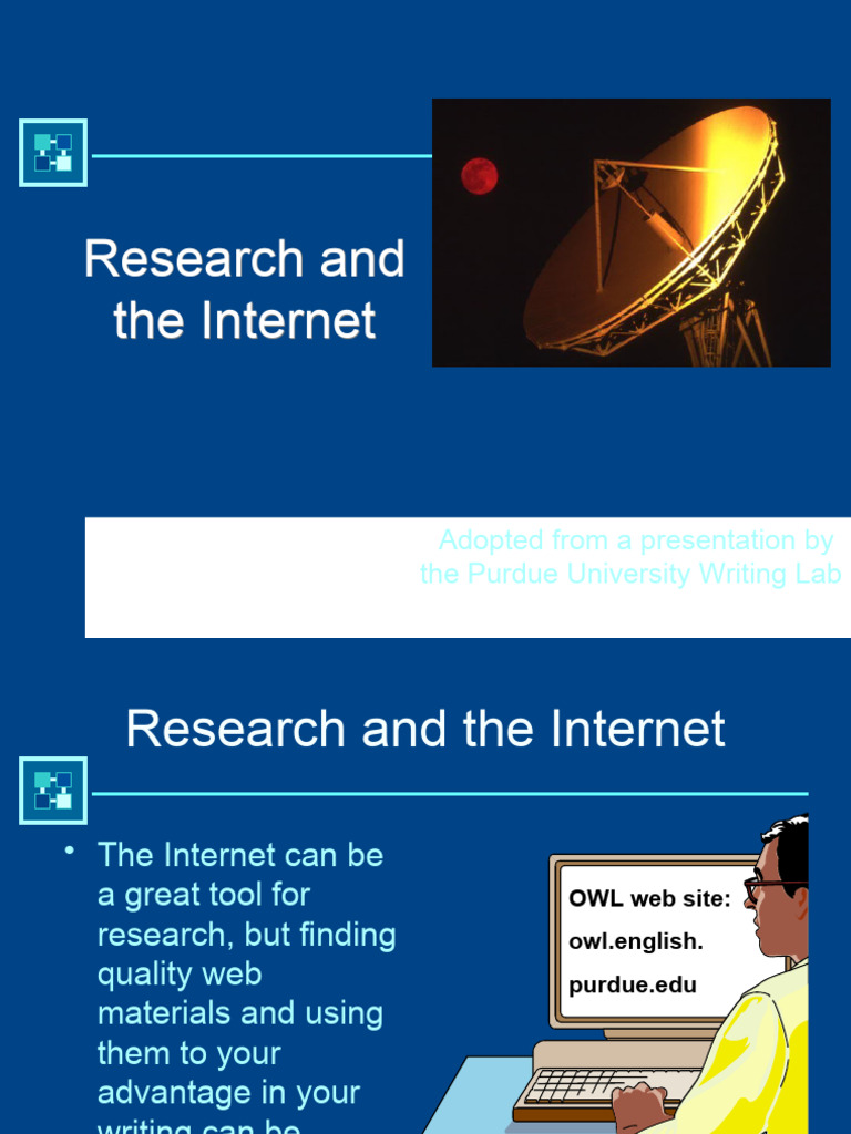 Dokumen - Tips - Purdue University Writing Lab Research and The Internet Adopted From A ...