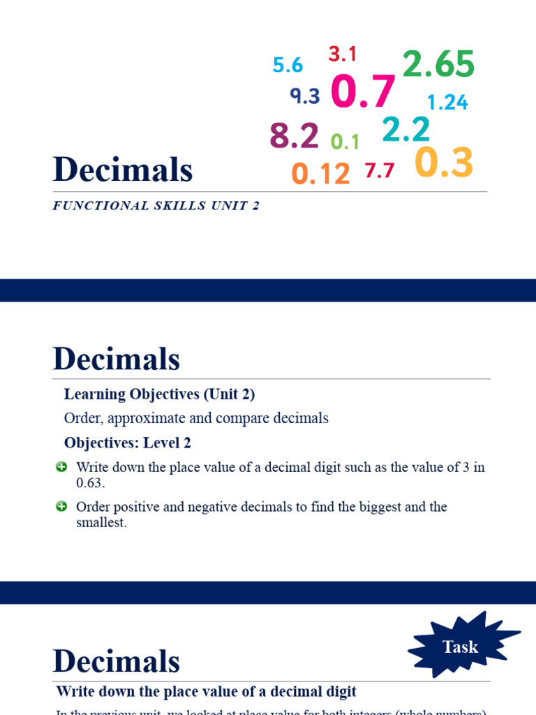 Unit 2 - Decimals | PDF | Numbers | Significant Figures