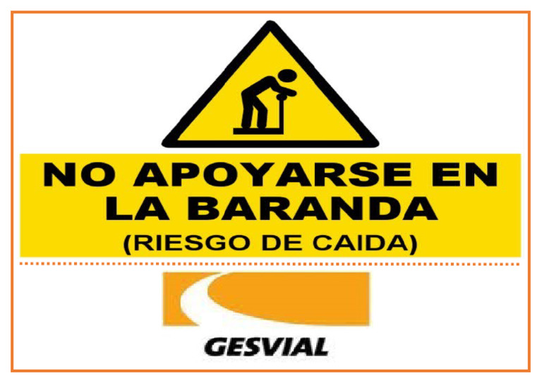 No Apoyarse en La Baranda - Gesvial | PDF