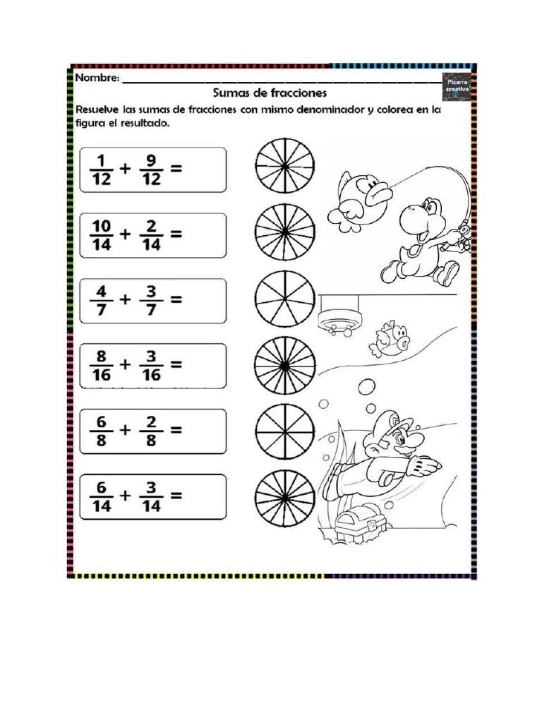 Suma de Fracciones Mario | PDF