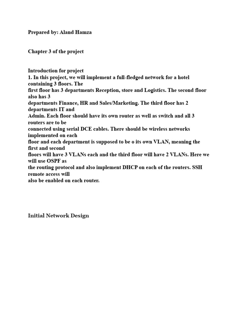 Aland"s Networking Project (Theoretical) | PDF | Computer Network | Ip Address