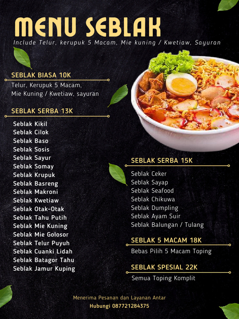 Brown Ripped Paper Restaurant Food Menu | PDF