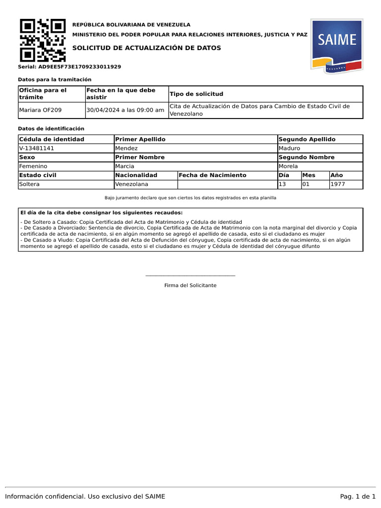 Planilla Actualizacion de Datos | Descargar gratis PDF | Certificado de nacimiento | Gobierno y ...