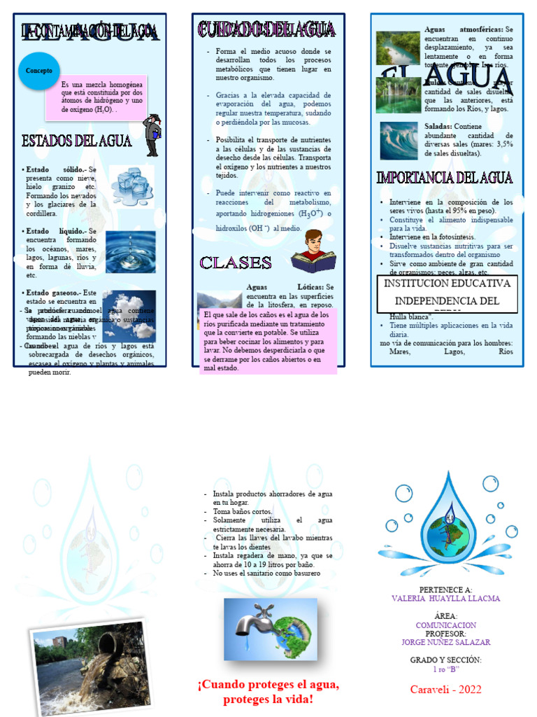 Importancia y usos del agua | PDF | Agua | Nutrientes