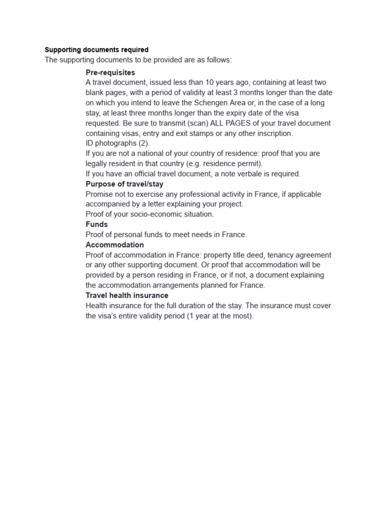 Supporting Documents Required | PDF