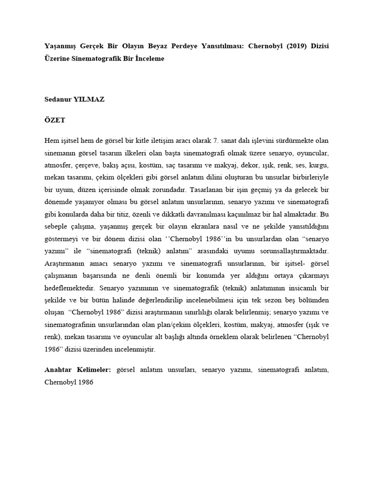 Seminer Makalesi 1. Bölüm | PDF