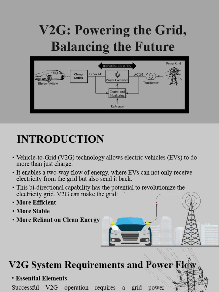 V2G: Powering The Grid, Balancing The Future | PDF | Electrical Grid ...
