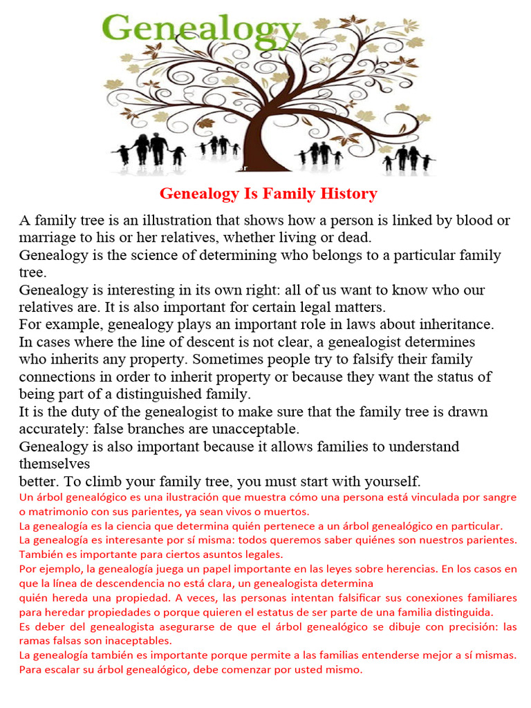 Genealogy Is Family History | PDF