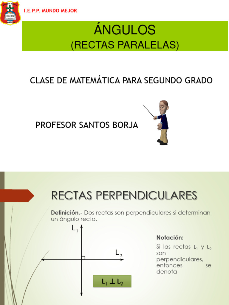 Rectas Paralelas y Perpendiculares en Matemáticas | PDF | Perpendicular ...