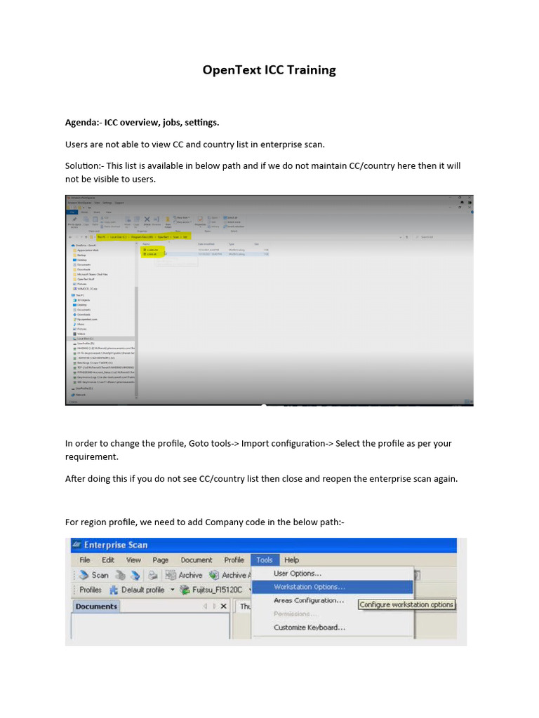 OpenText ICC Training | Download Free PDF | Optical Character Recognition | Xml