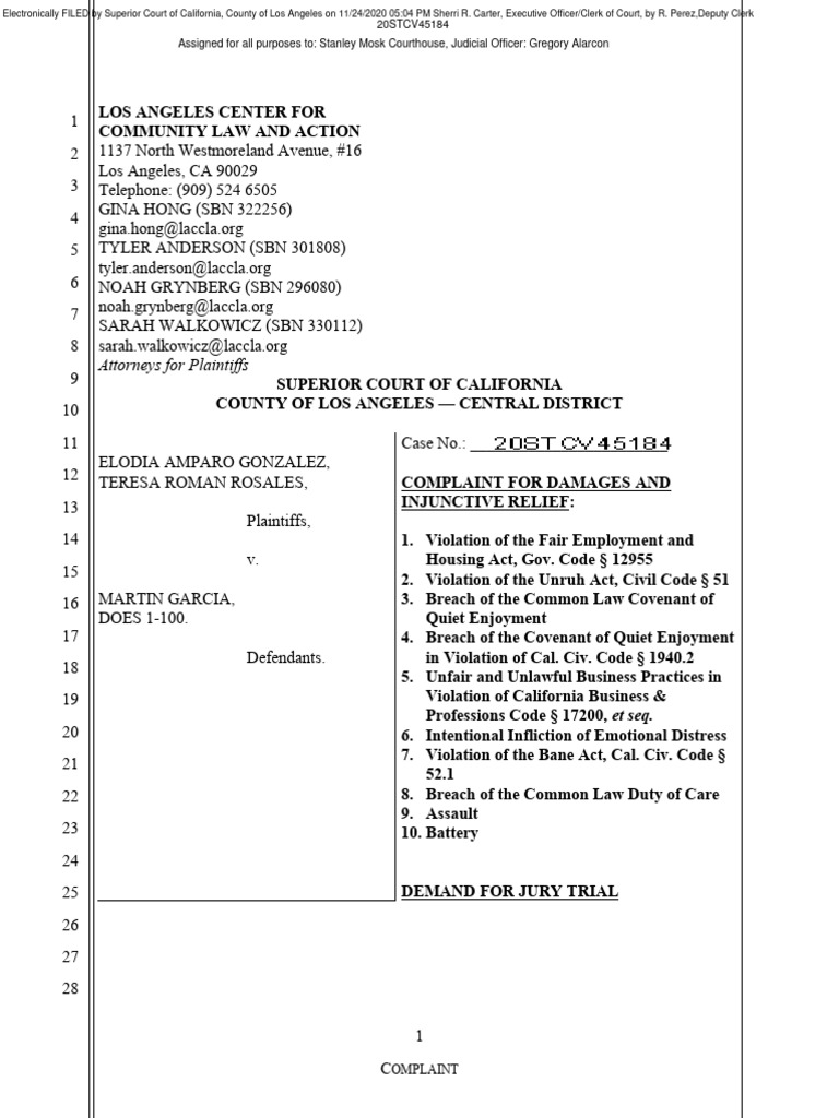 Retaliatory Eviction and Tenant Abuse Case | PDF | Damages | Legal Remedy