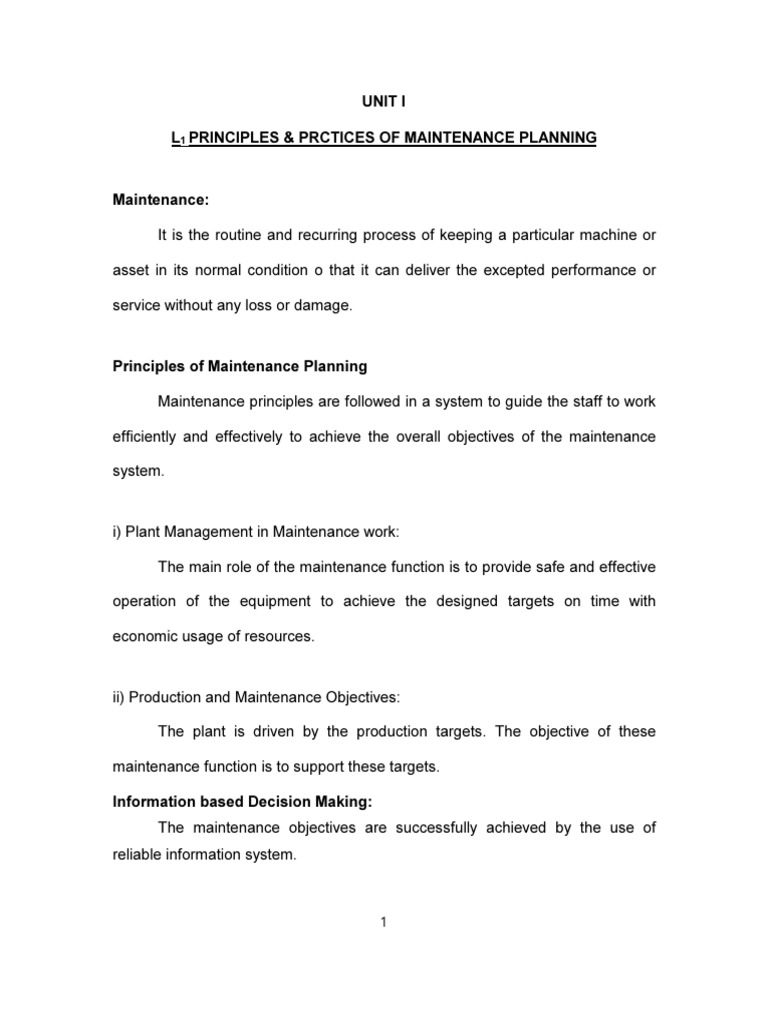 Maintenance Notes 1 Amit Channdak | Download Free PDF | Reliability ...