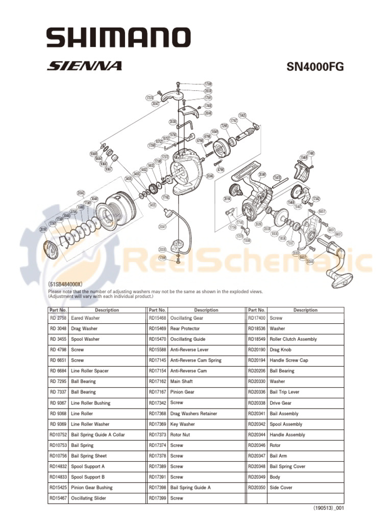 Shimano Sienna SN4000FG | PDF | Machines | Manufactured Goods
