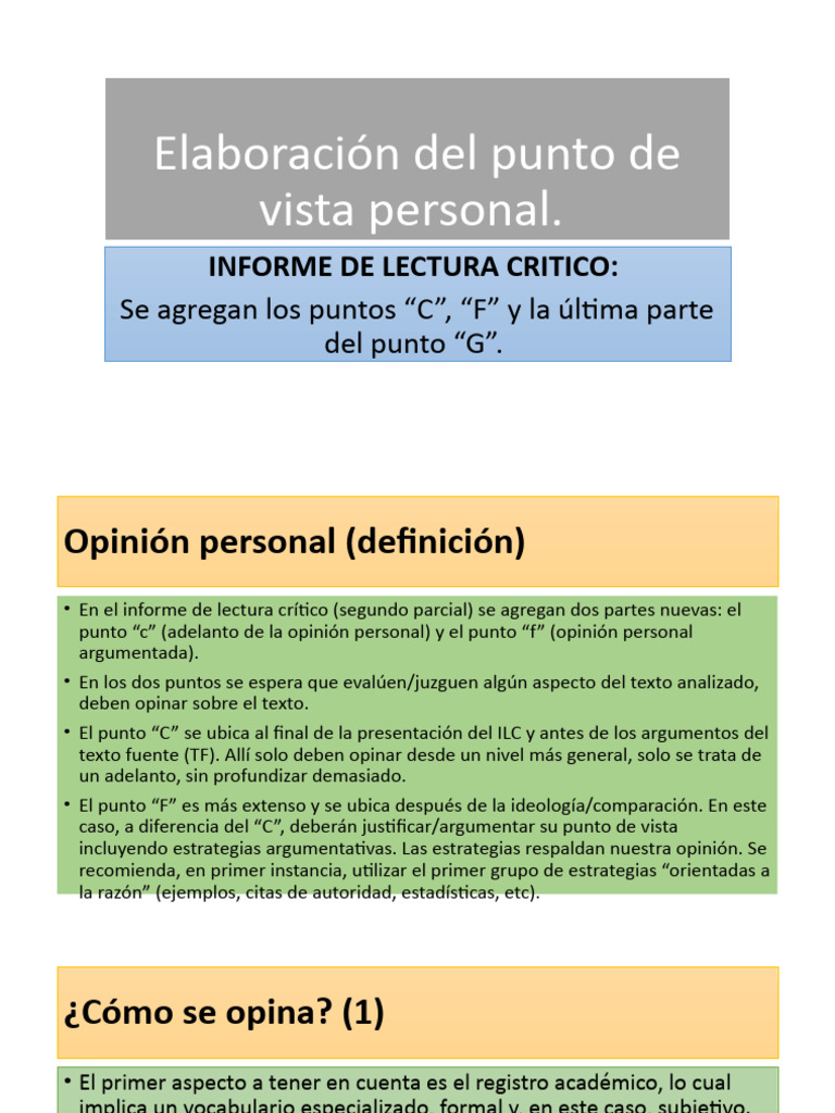 U5 4 Elaboracion Del Punto de Vista Personal 2 | PDF | Discriminación | Género