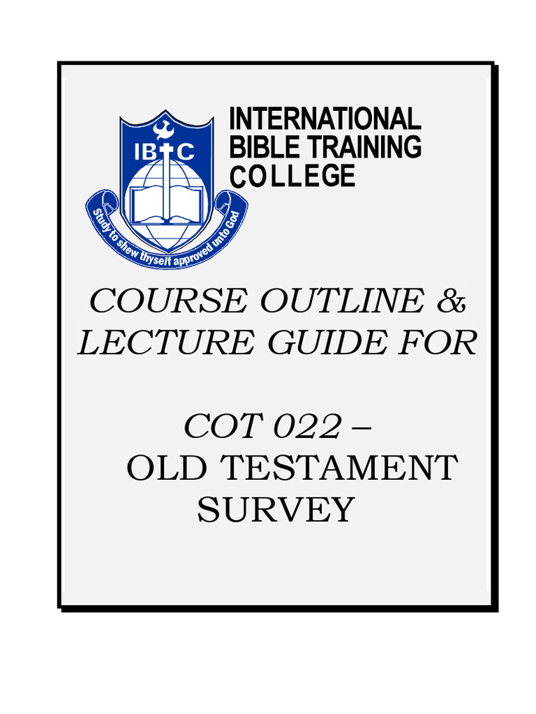 OLD_TESTAMENT_SURVEY_LECTURE_GUIDE | Download Free PDF | Nevi'im | Book ...