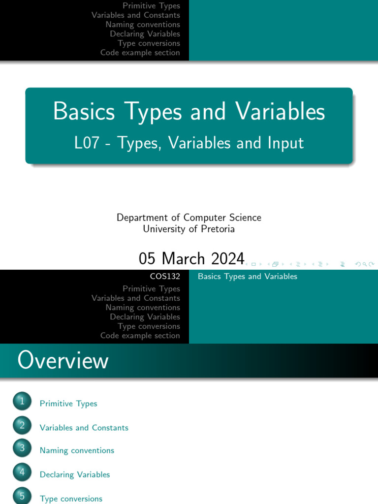 L07___Basic_Types_and_Variables | Download Free PDF | Data Type ... L07___Basic_Types_and_Variables | Download Free PDF | Data Type ...