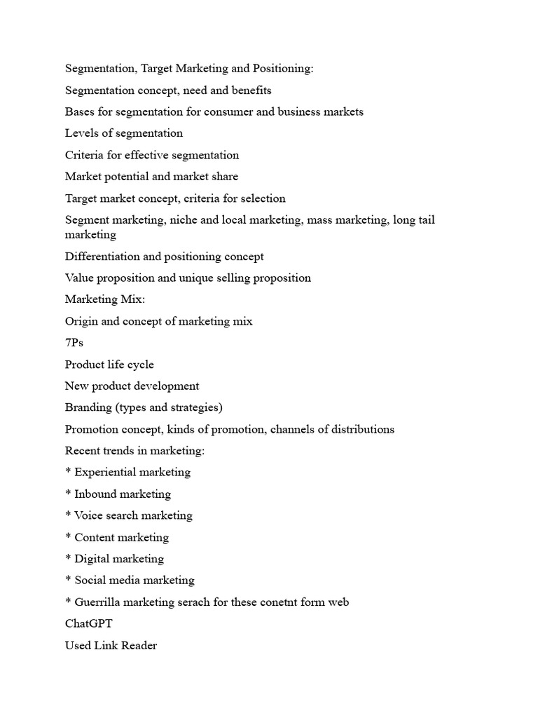 Segmentation | PDF | Marketing | Market Segmentation