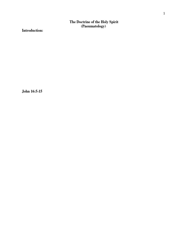 Understanding the Holy Spirit's Role | PDF | Spiritual Gift | Faith Healing