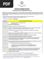 DOV Checklist for Italy Study Visa | PDF | Consul (Representative ...