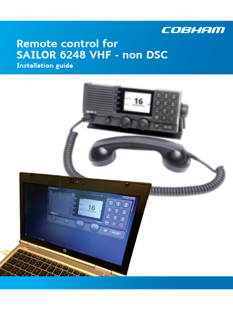 6248 VHF Installation Guide - Remote-Control - Cobham 98-137713-A ...