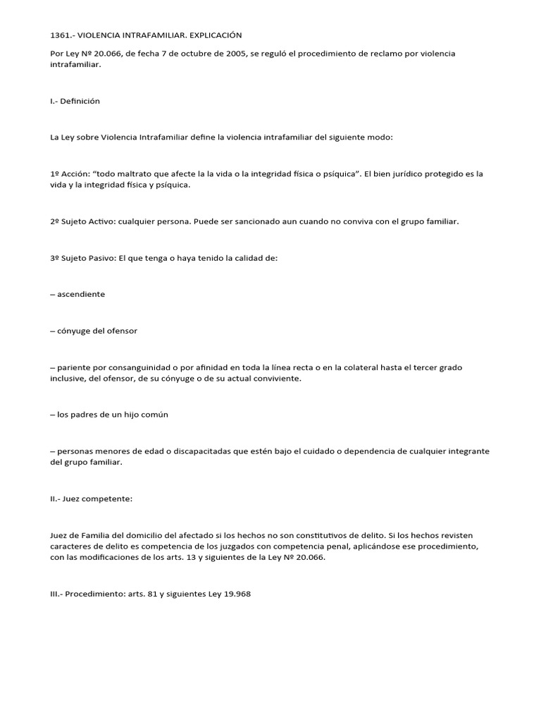 Violencia Intrafamiliar. Explicaci N | PDF | Violencia doméstica | Justicia