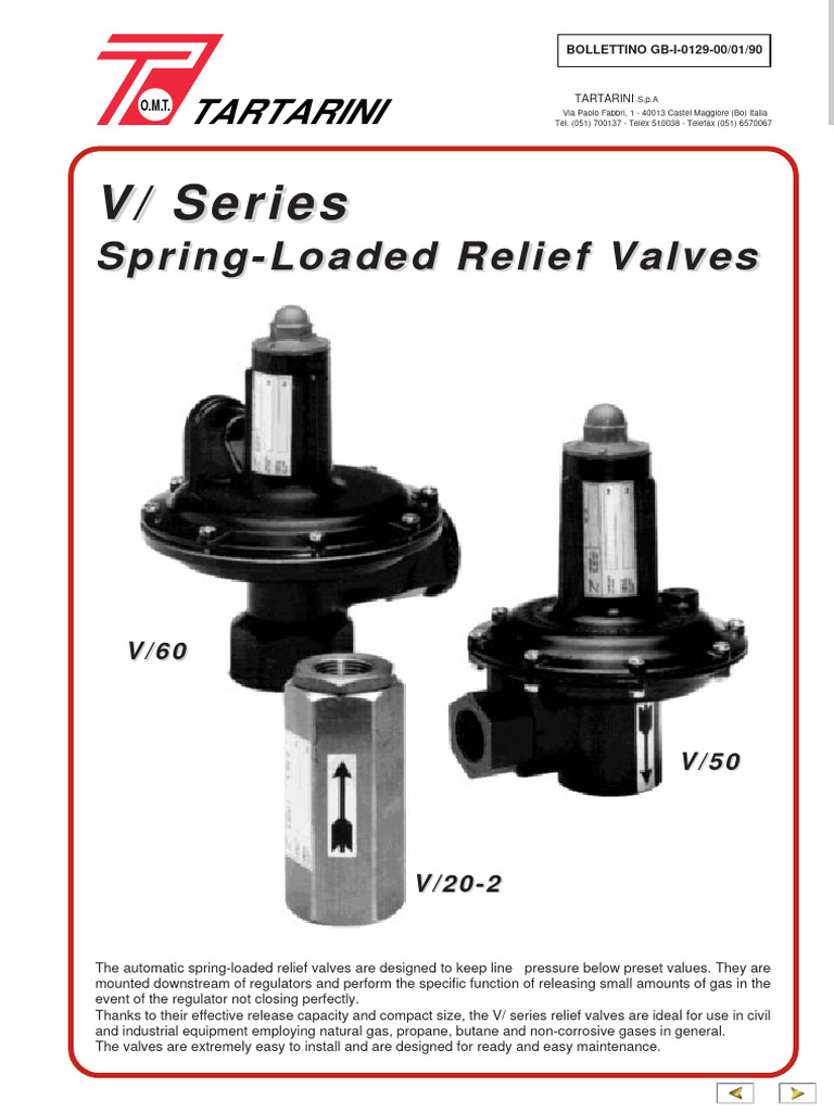 Vva Alivio V | PDF | Valve | Gas Technologies