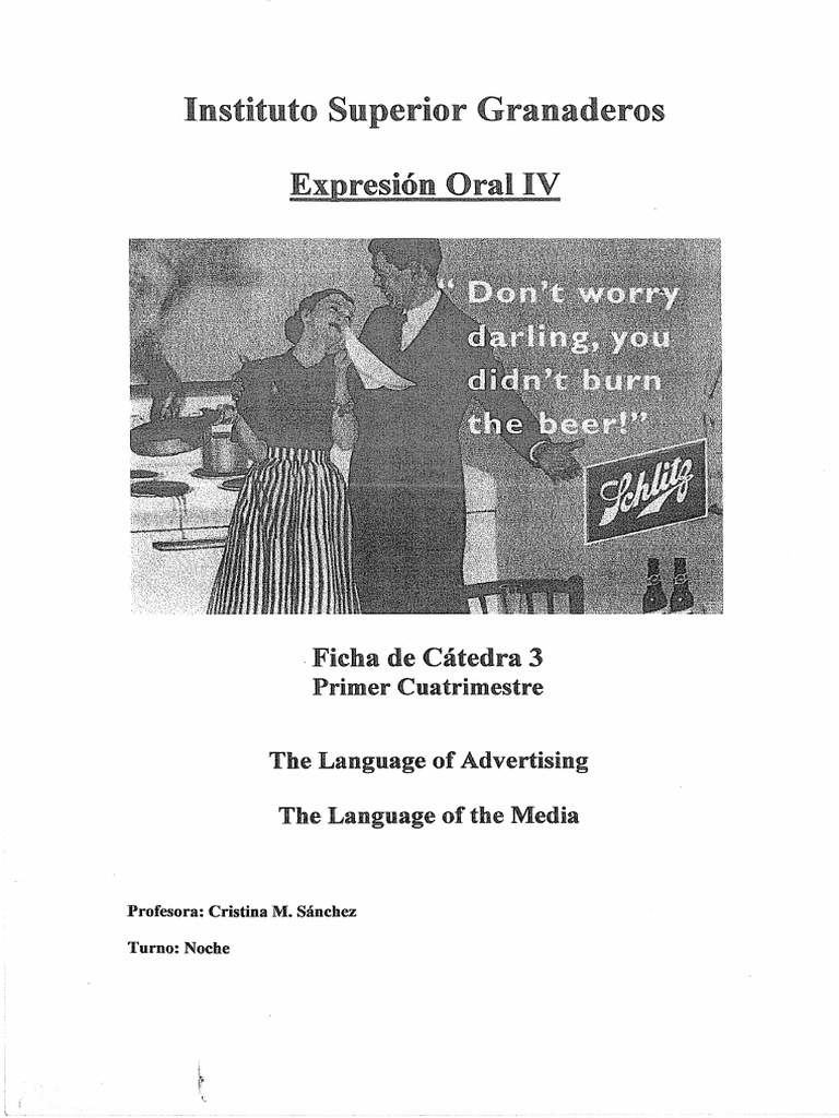 2021 Oral IV - The language of Advertising | PDF