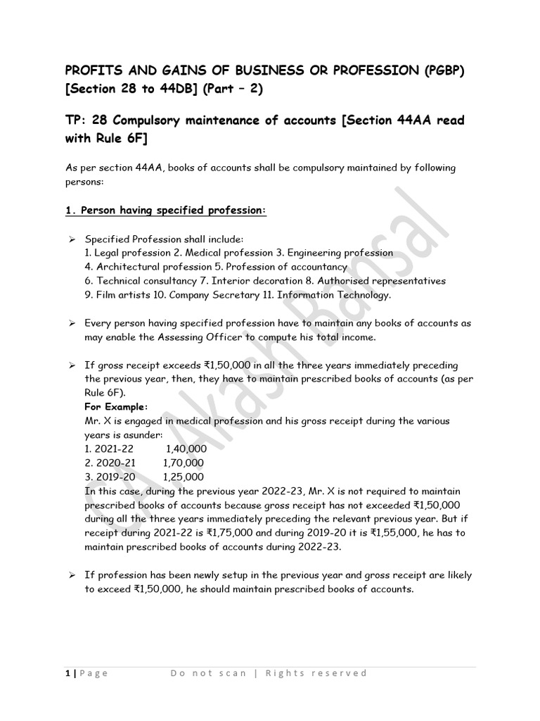 PGBP Part 2 | PDF | Taxes | Capital Gains Tax
