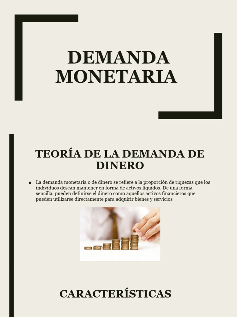 DEMANDA MONETARIA | PDF | Tasas de interés | Interés