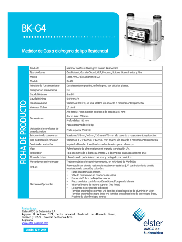 Ficha Técnica BK-G4 V10112014 | PDF | Tornillo