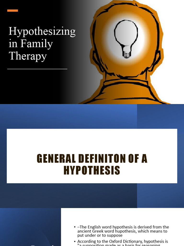 Hypothesizing in Family Therapy | PDF | Hypothesis | Psychotherapy