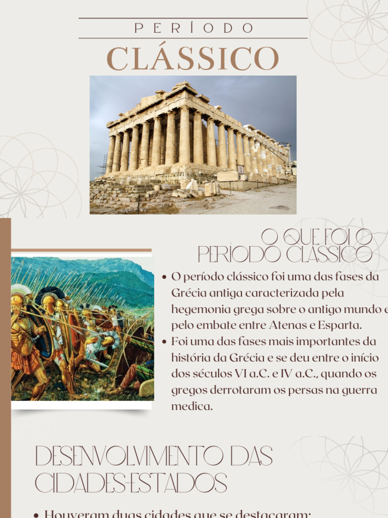 Período Clássico - História | PDF | Grécia Antiga | Guerra de Troia