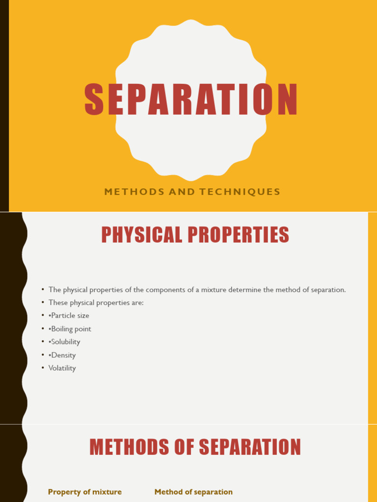 Revision On Separation Techniques With Solutions | PDF | Distillation ...