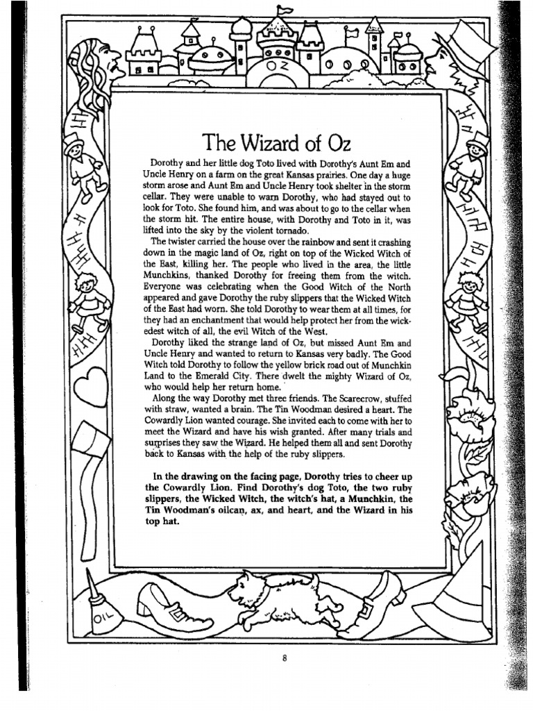 Fairy Tales With Coloring Sheets | PDF