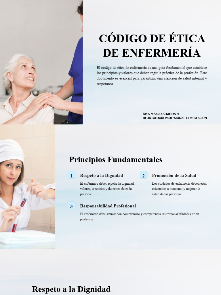 Código de Ética de Enfermería | PDF | Enfermería | Privacidad