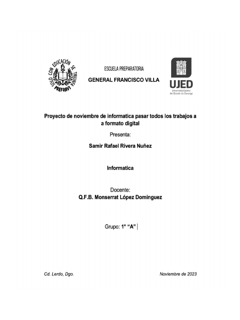 Proyecto Informatica Noviembre 2023 | PDF | Archivo de computadora | Virus de computadora