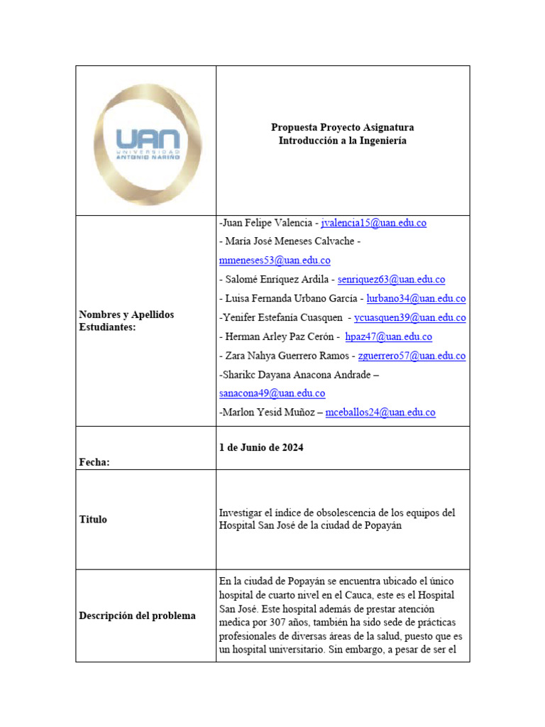 Proyecto Final Int Ingenieria-1 | PDF | Hospital | Software